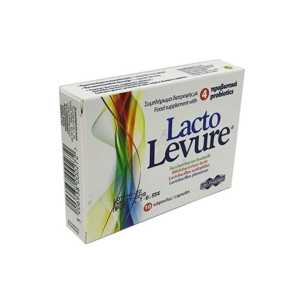 Uni-Pharma Lacto Levure με 4 Προβιοτικά 10caps