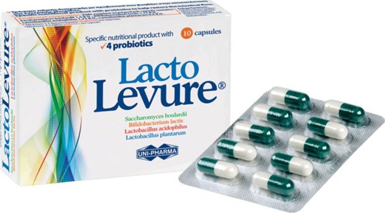 Uni-Pharma Lacto Levure με 4 Προβιοτικά 10caps